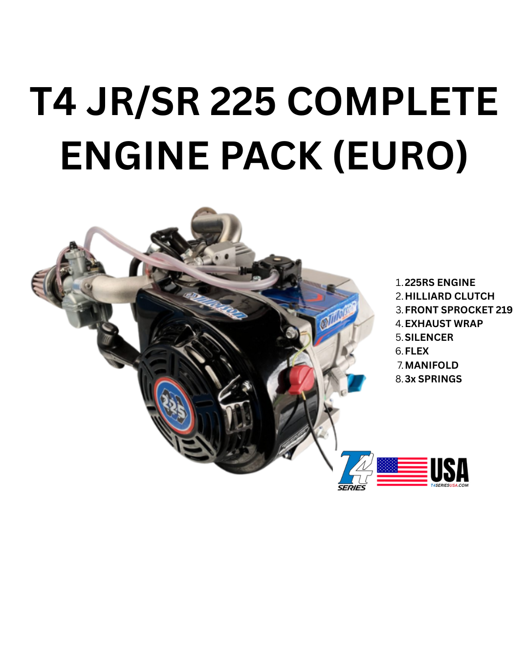 T4 JR/SR 225 COMPLETE ENGINE PACK – Kart Rising LLC